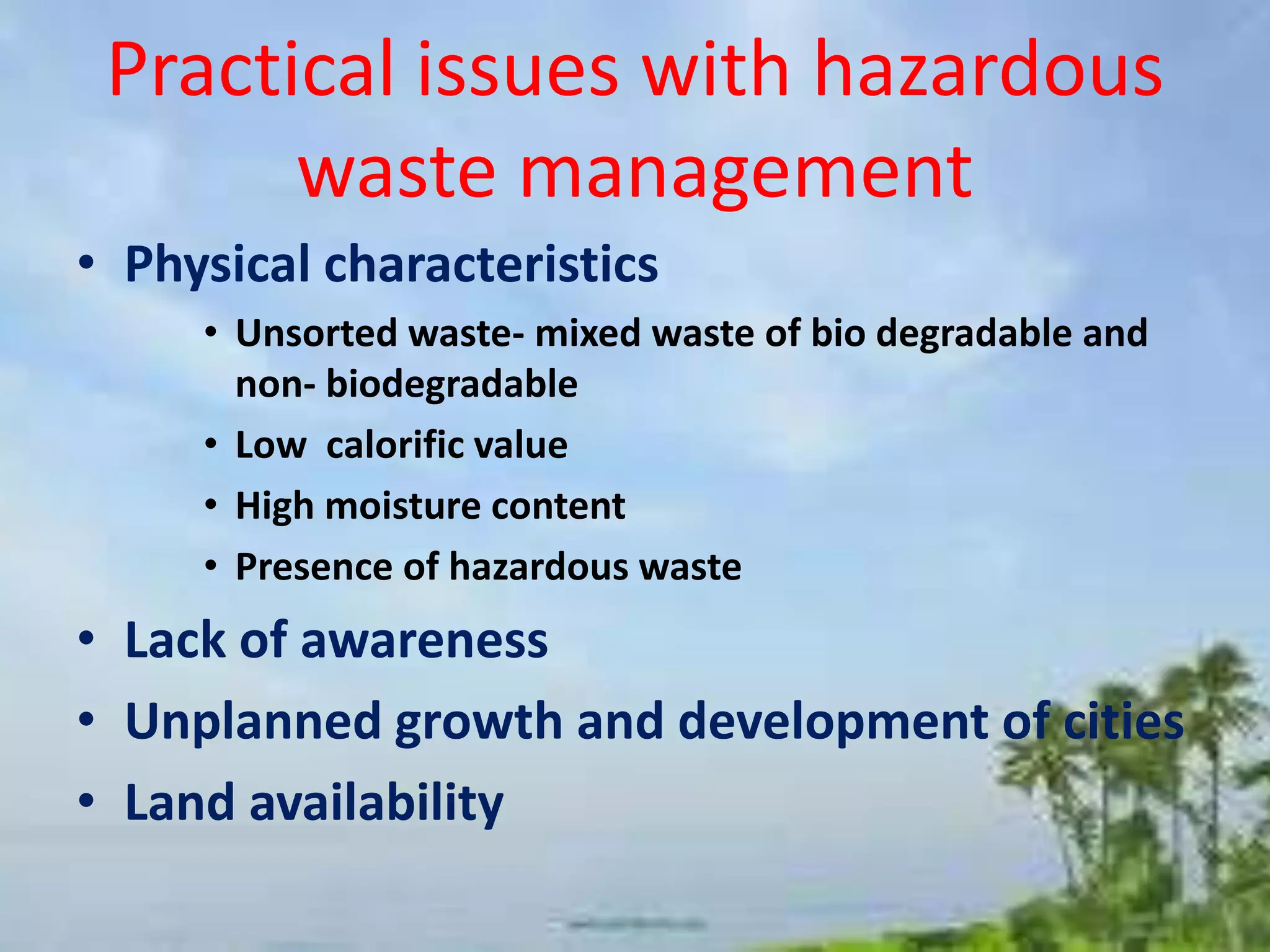 Hazardous waste treatment | PPTX