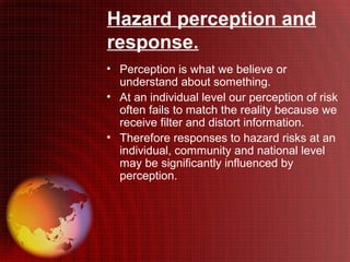 Hazard perception and response kates | PPT