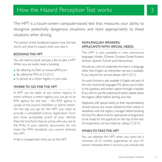 Hazard perception hand book | PDF