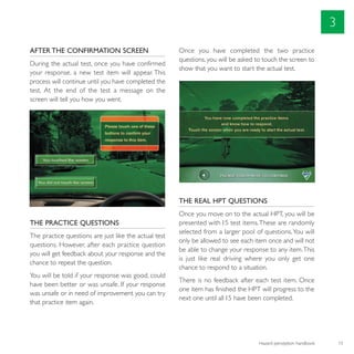 Hazard perception hand book | PDF