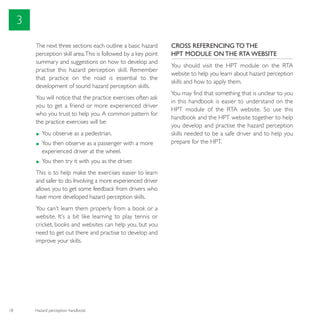 Hazard perception hand book | PDF