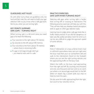 Hazard perception hand book | PDF