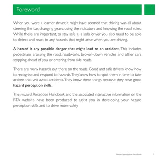 Hazard perception hand book | PDF