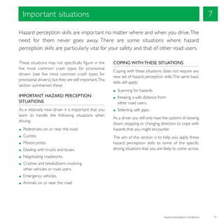 Hazard perception hand book | PDF