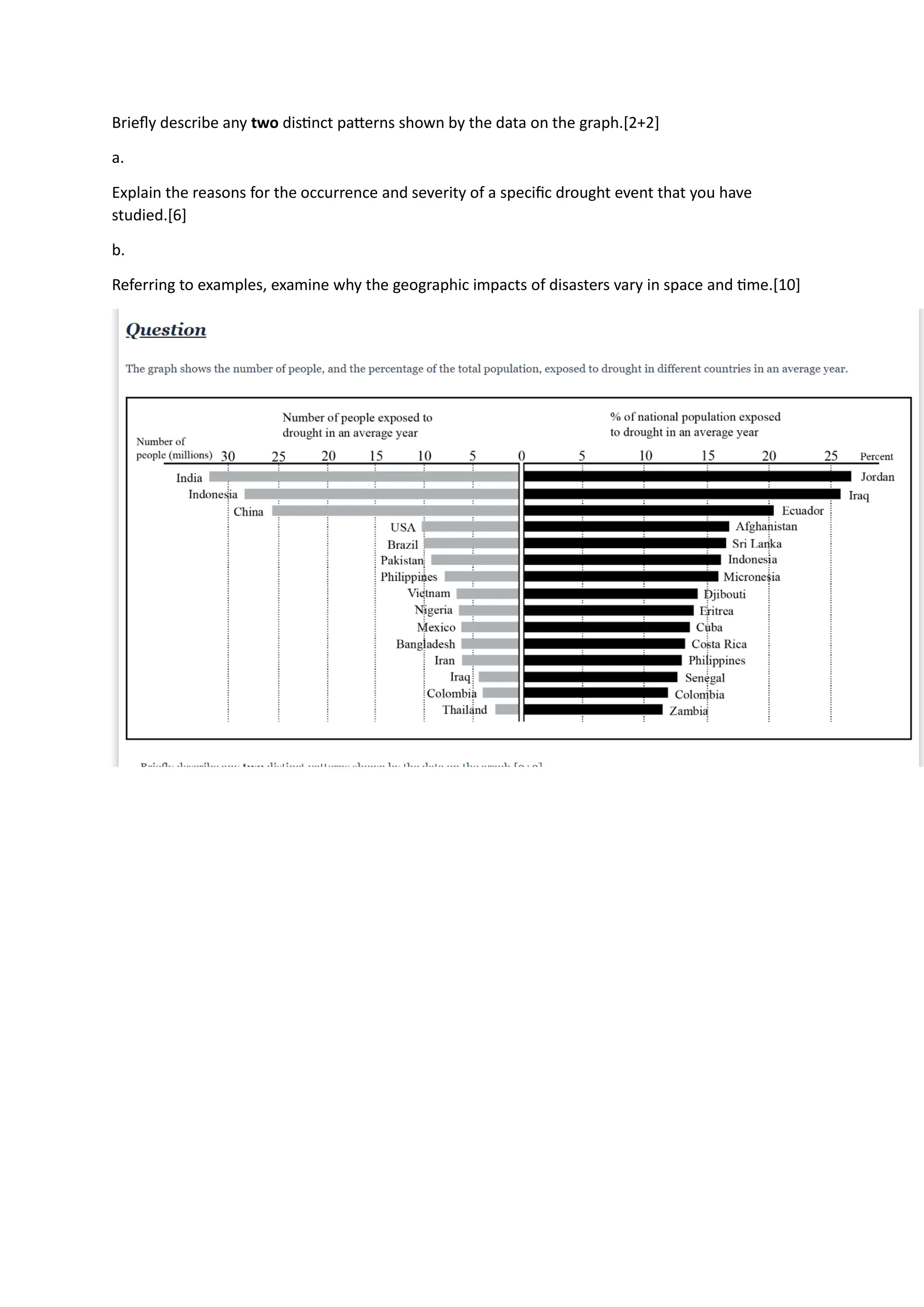 IBDP SL Geography_sample questions @paper | PDF