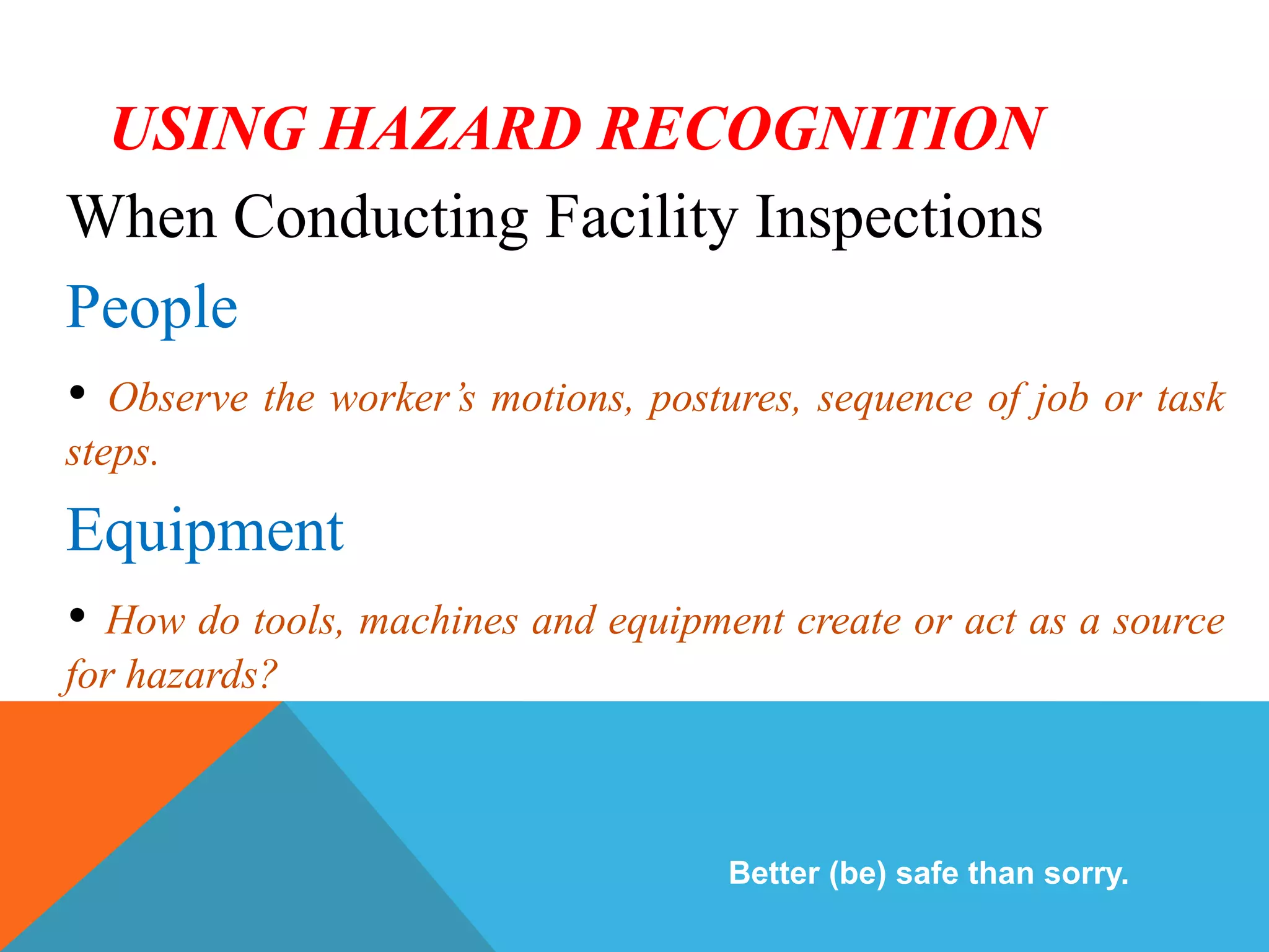 Hazard Recognition | PPTX