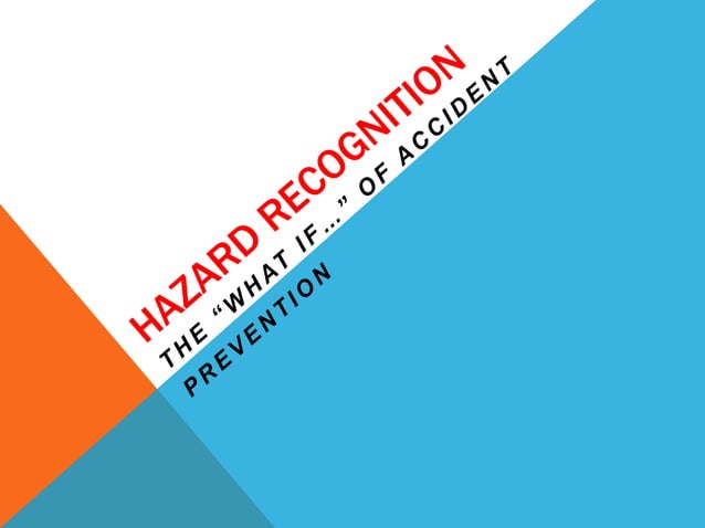 Hazard Recognition | PPTX