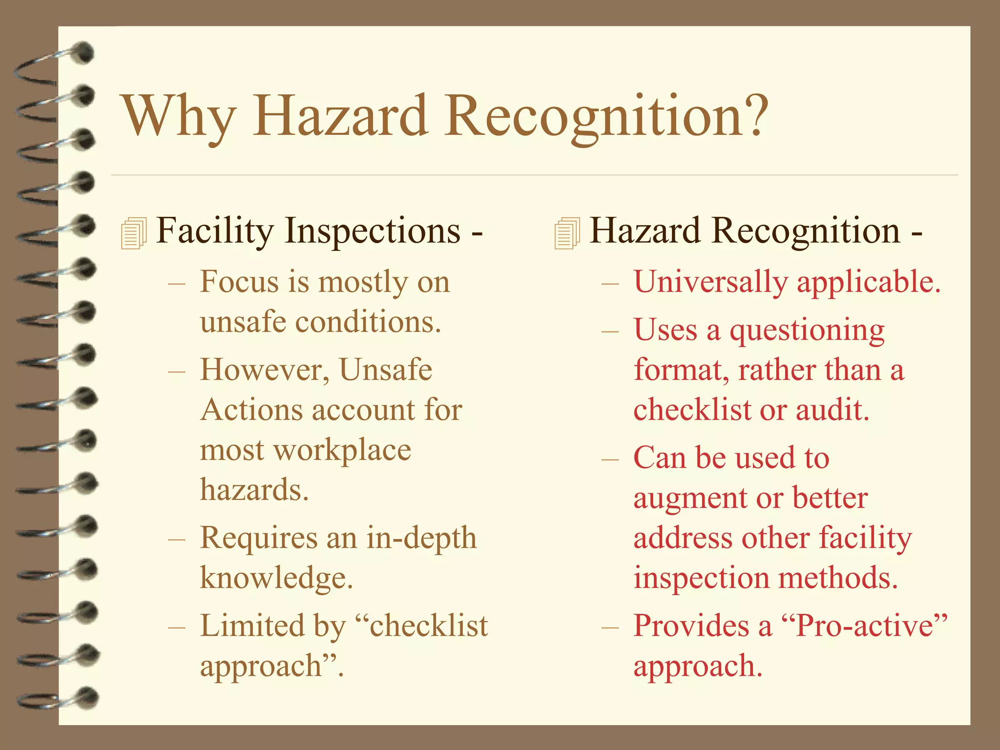 Hazard Recognition Training Generic | PDF