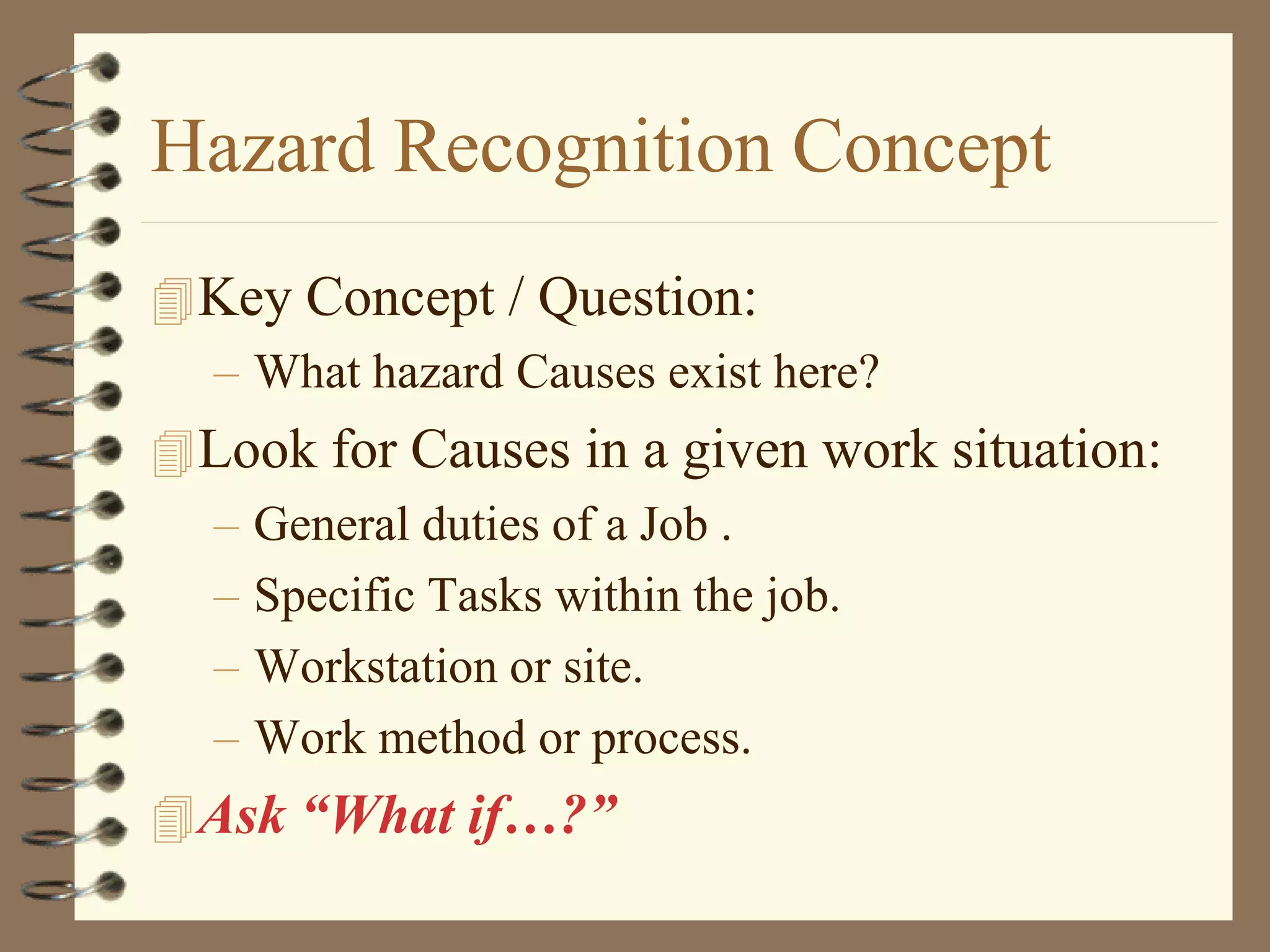 Hazard Recognition Training Generic | PDF