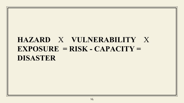 Hazard, risk and Vulnerability (1).pptx | Environment | Science