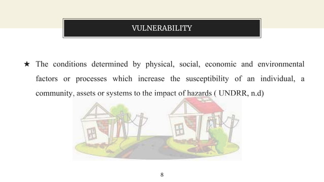 Hazard, risk and Vulnerability (1).pptx | Environment | Science