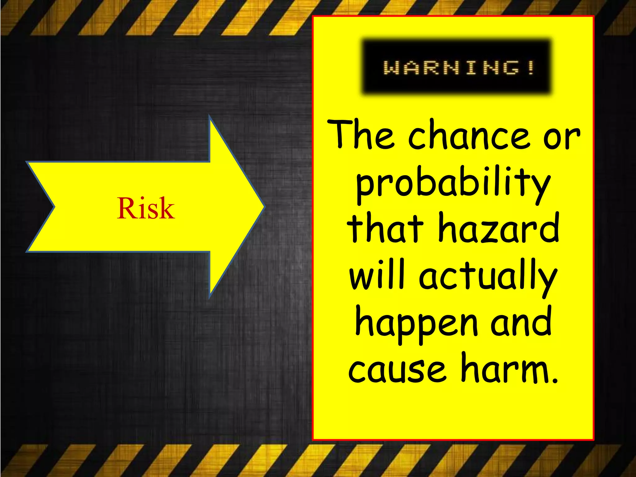Hazard and risk identification and control | PPTX