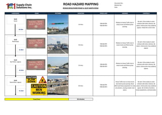 Hazard Road Mapping 2nd Route proposal for equipment delivery | PDF