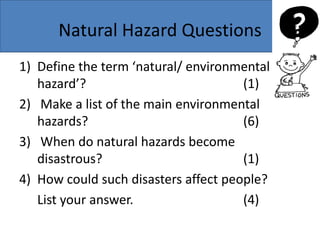 Hazards | PPTX | Geology | Science