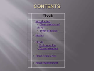 Floods and Avalanches | PPTX