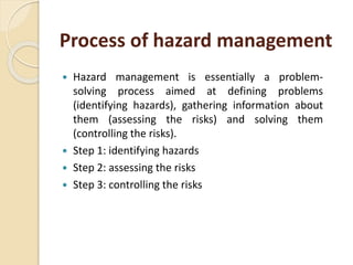 Hazards and risk management | PPTX