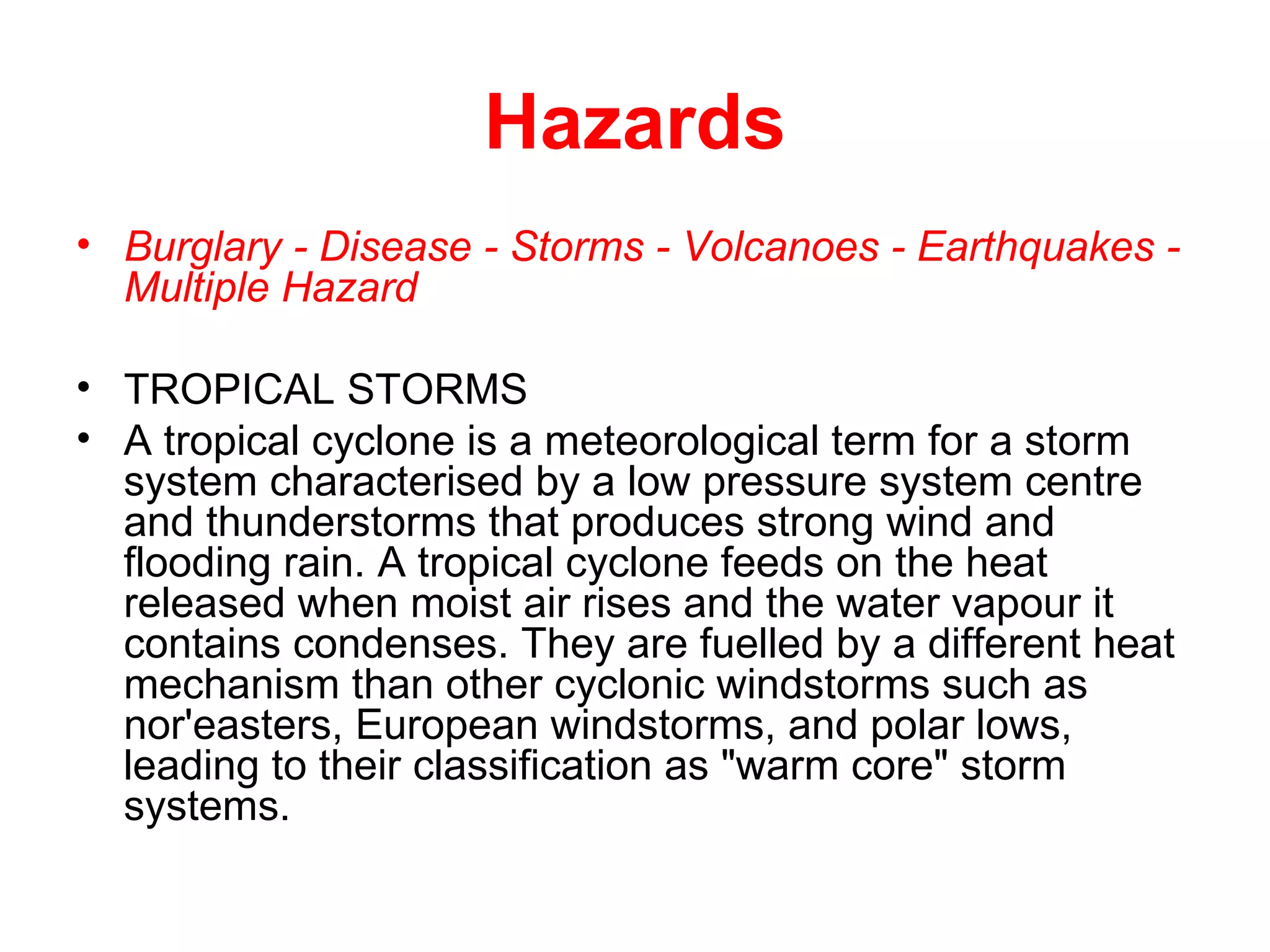 Tropical Storms 1 | PPT