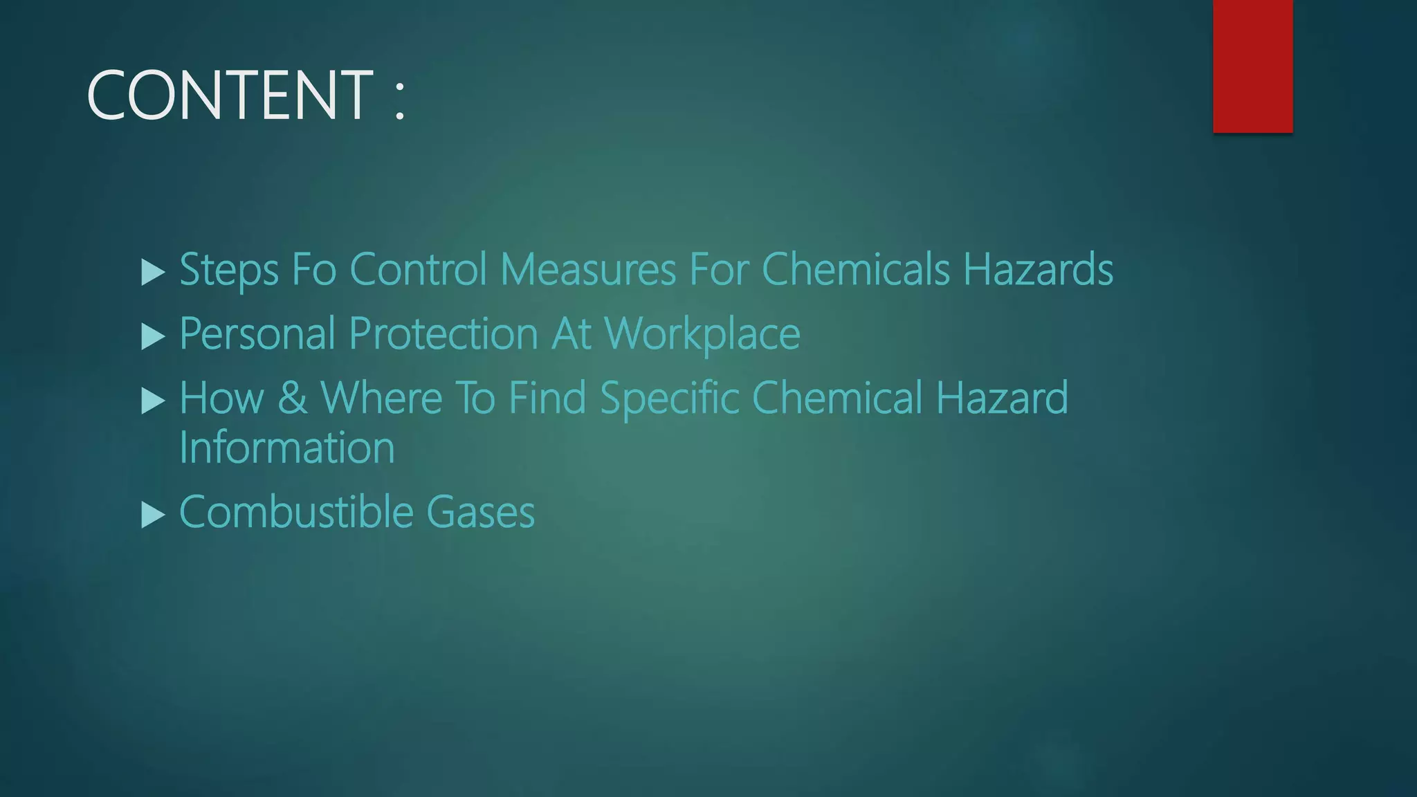 Hazard & Safety Management | PPTX