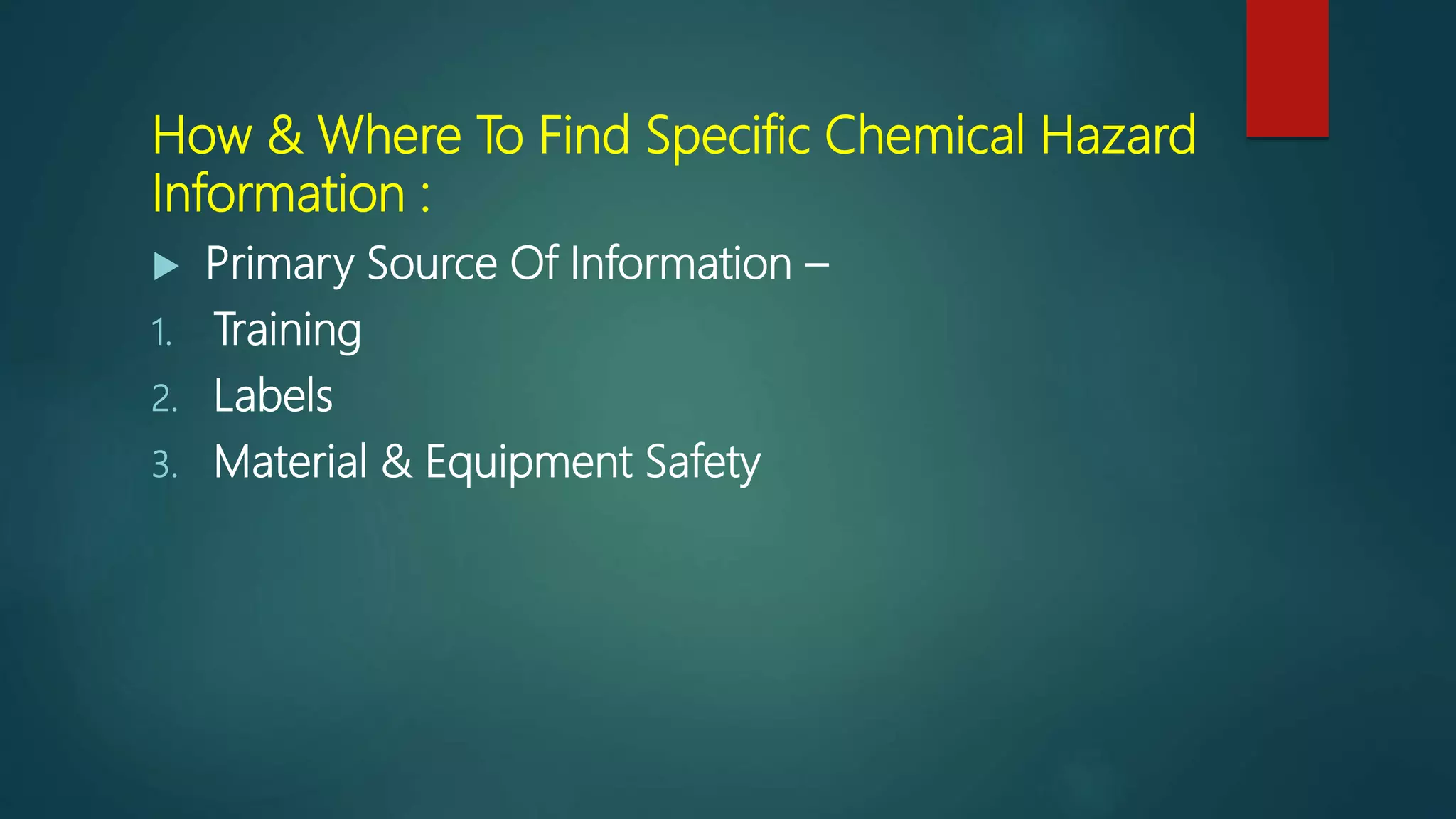 Hazard & Safety Management | PPTX