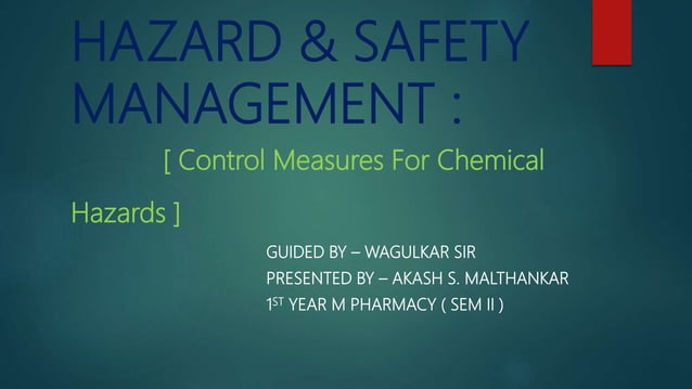 Hazard & Safety Management | PPTX