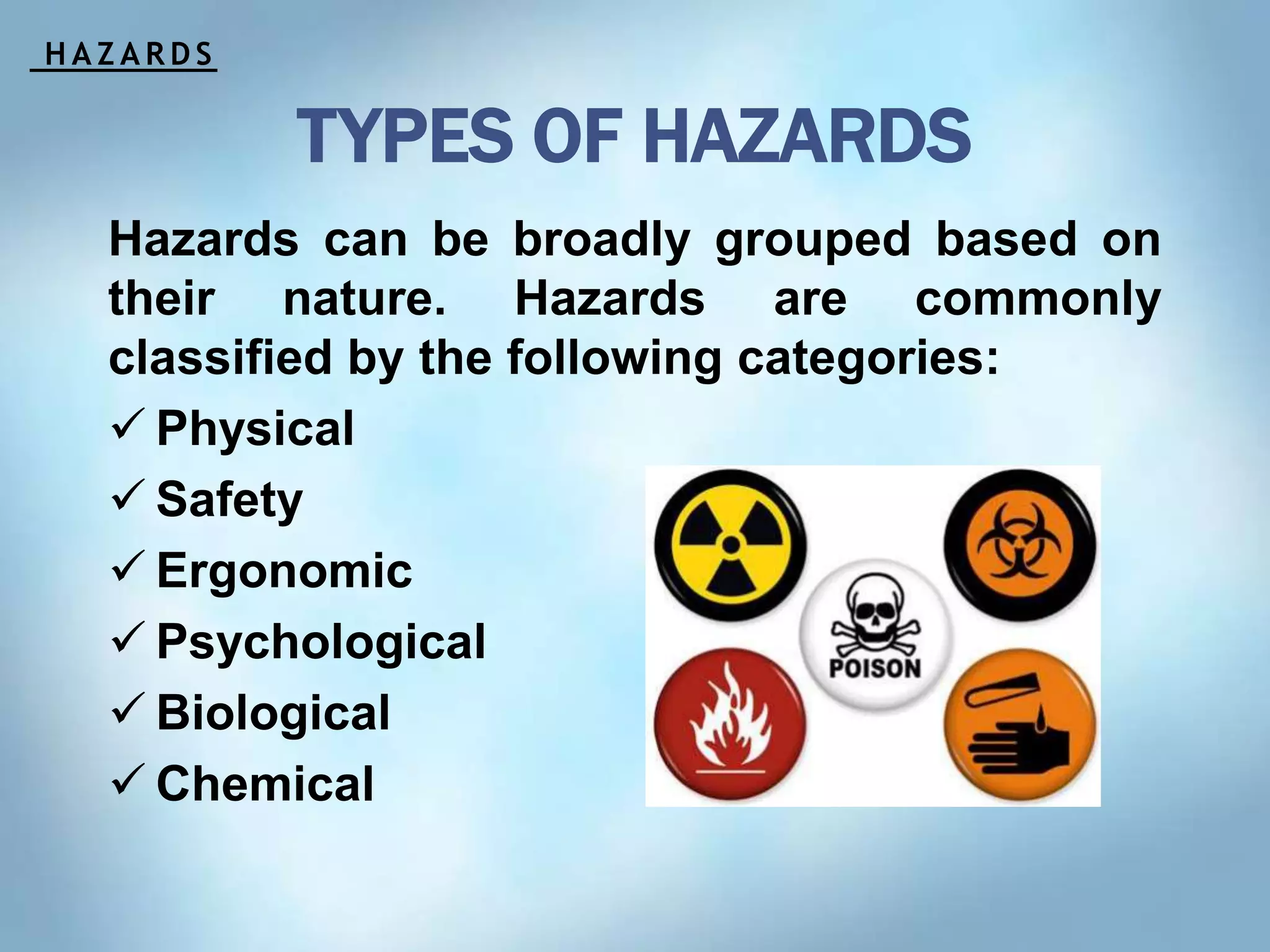 Hazards and Hazardous Substances | PPTX