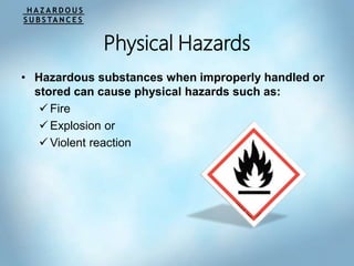 Hazards and Hazardous Substances | PPTX