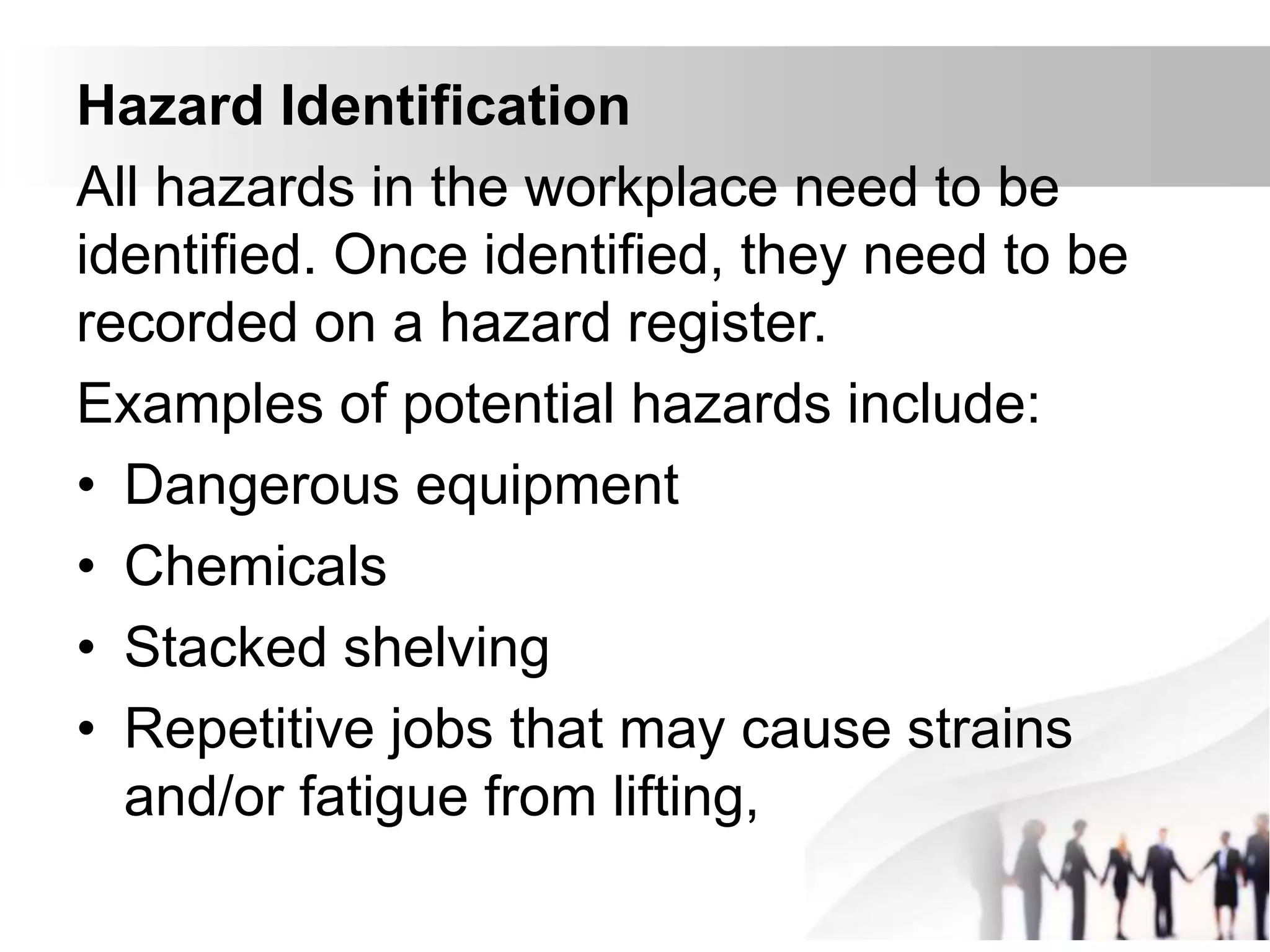Hazards and risk management | PPTX