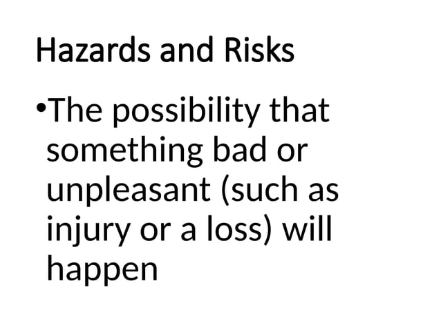 Hazards and Risks in the workplace related to computer programming.pptx