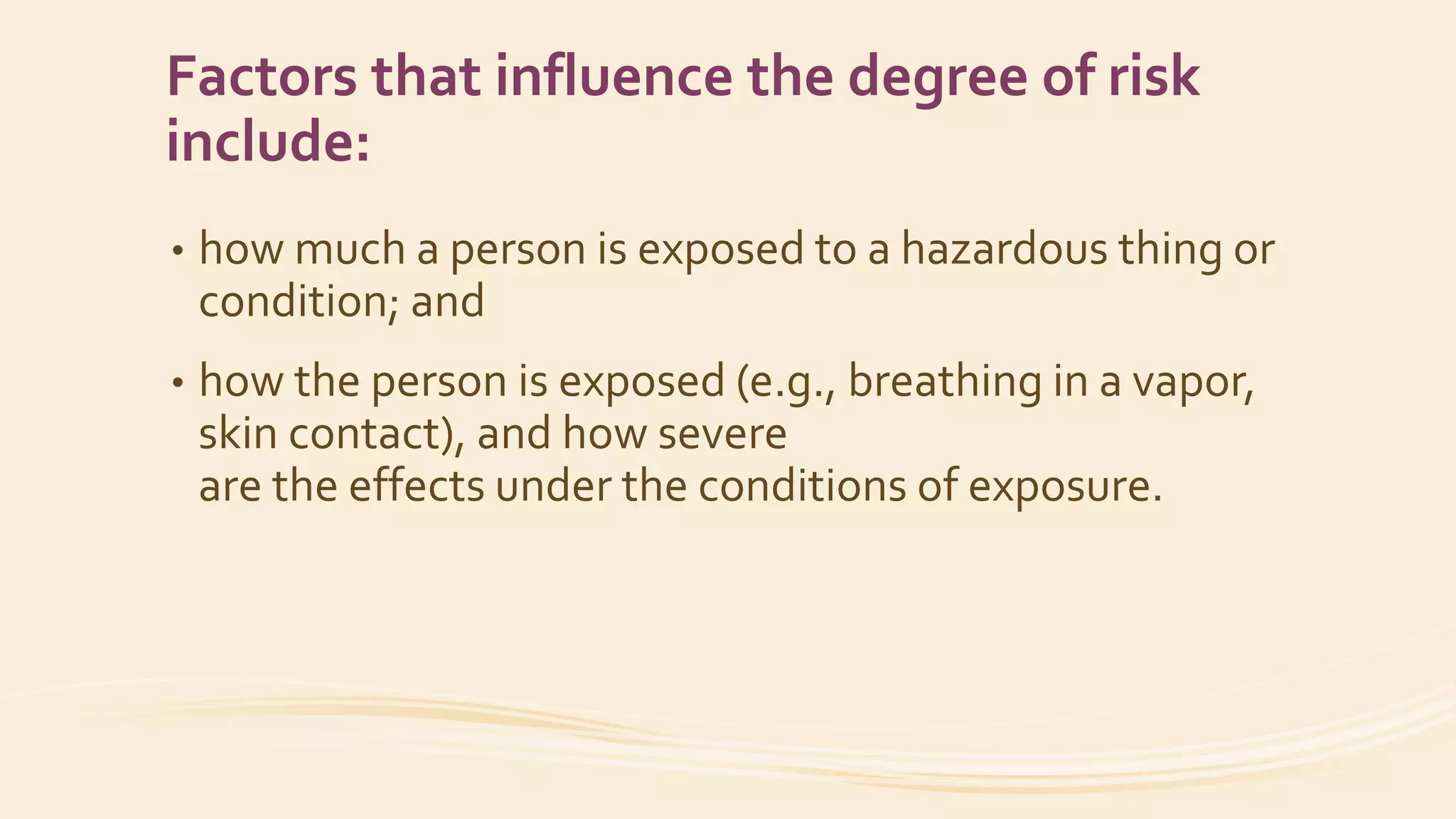 Hazards and risks in the workplace | PPTX