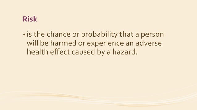 Hazards and risks in the workplace | PPTX