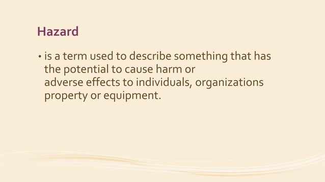 Hazards and risks in the workplace | PPTX