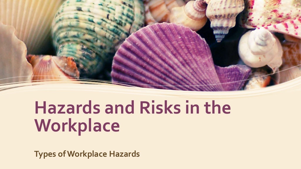 Hazards and risks in the workplace
