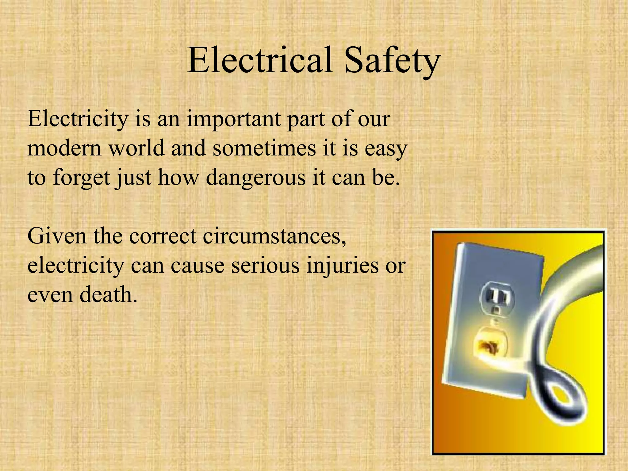 Electrical Hazards and their safety | PPSX