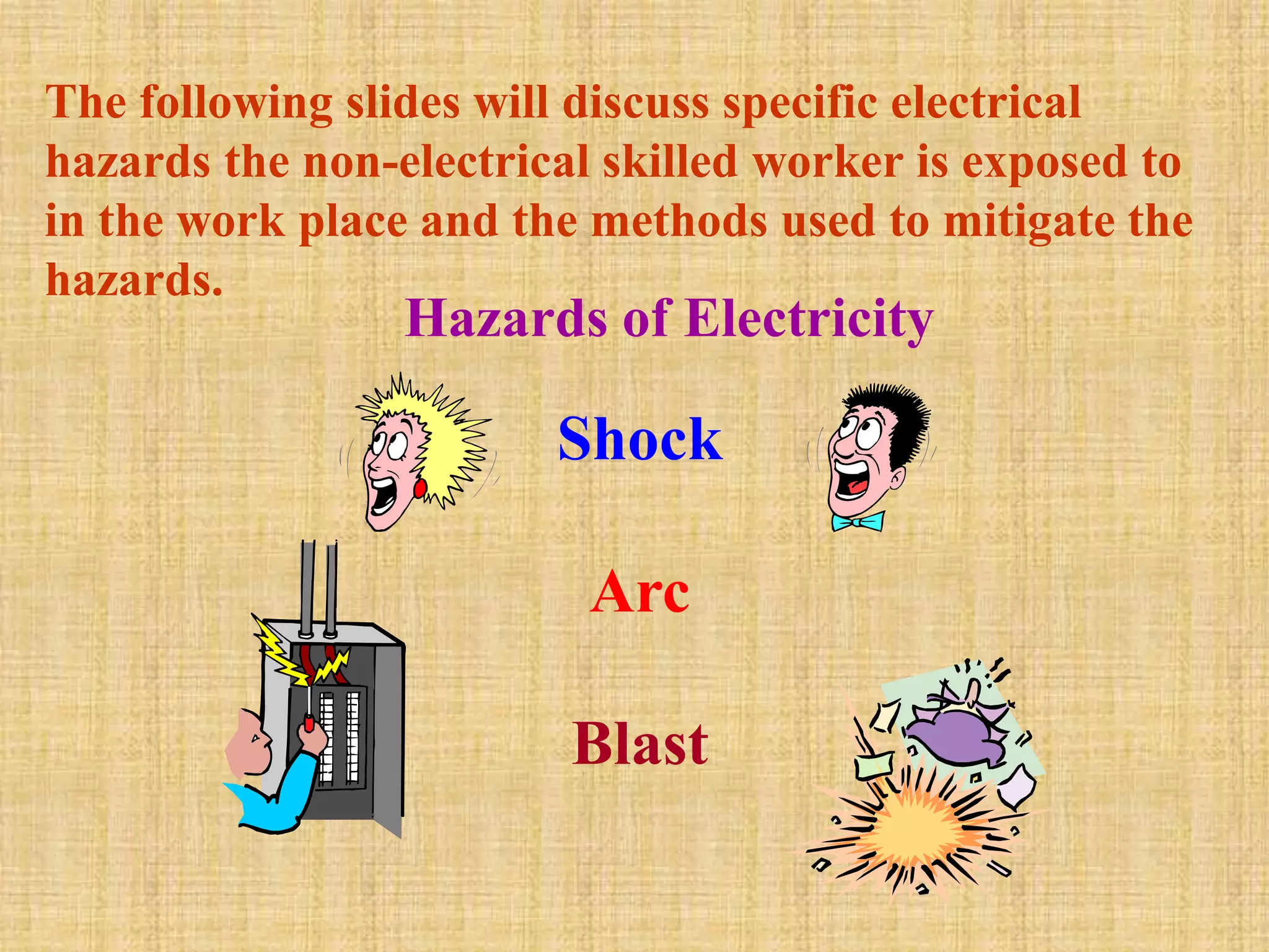 Electrical Hazards and their safety | PPSX