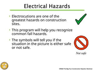 Hazards associated with the use of electricity in the workplace.ppt