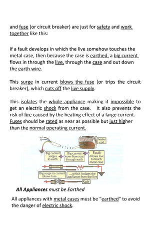 Hazards in the home from mains electricity | PDF