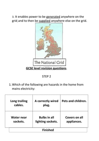 Hazards in the home from mains electricity | DOC