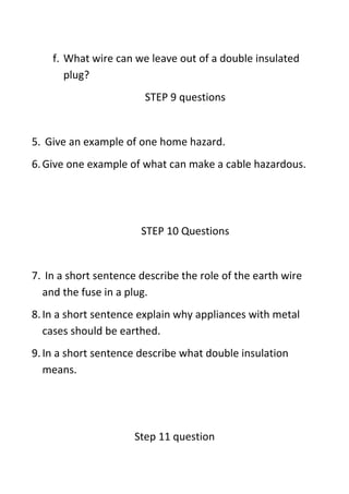 Hazards in the home from mains electricity | PDF