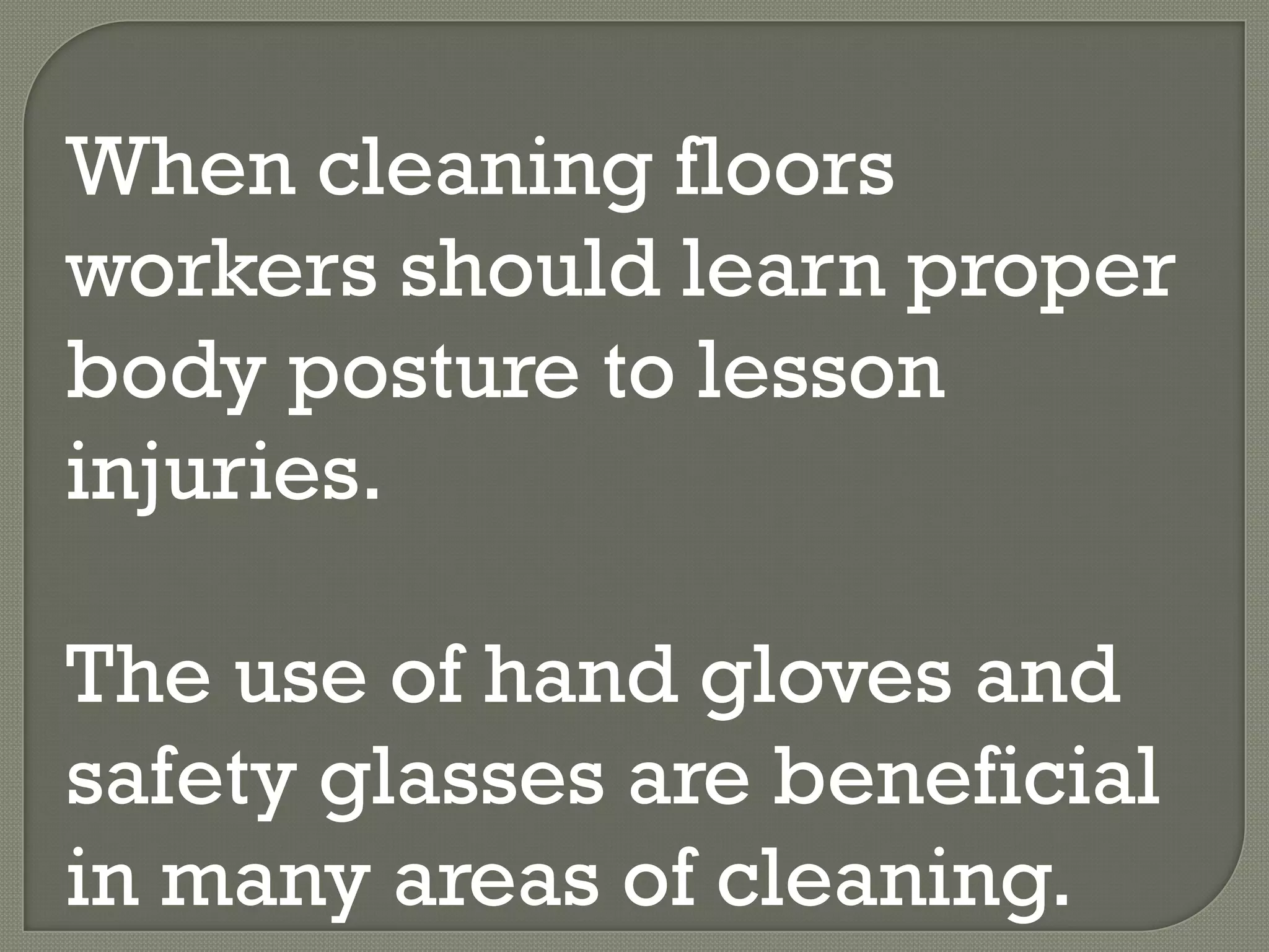 Janitorial cleaning company hazards | PPTX