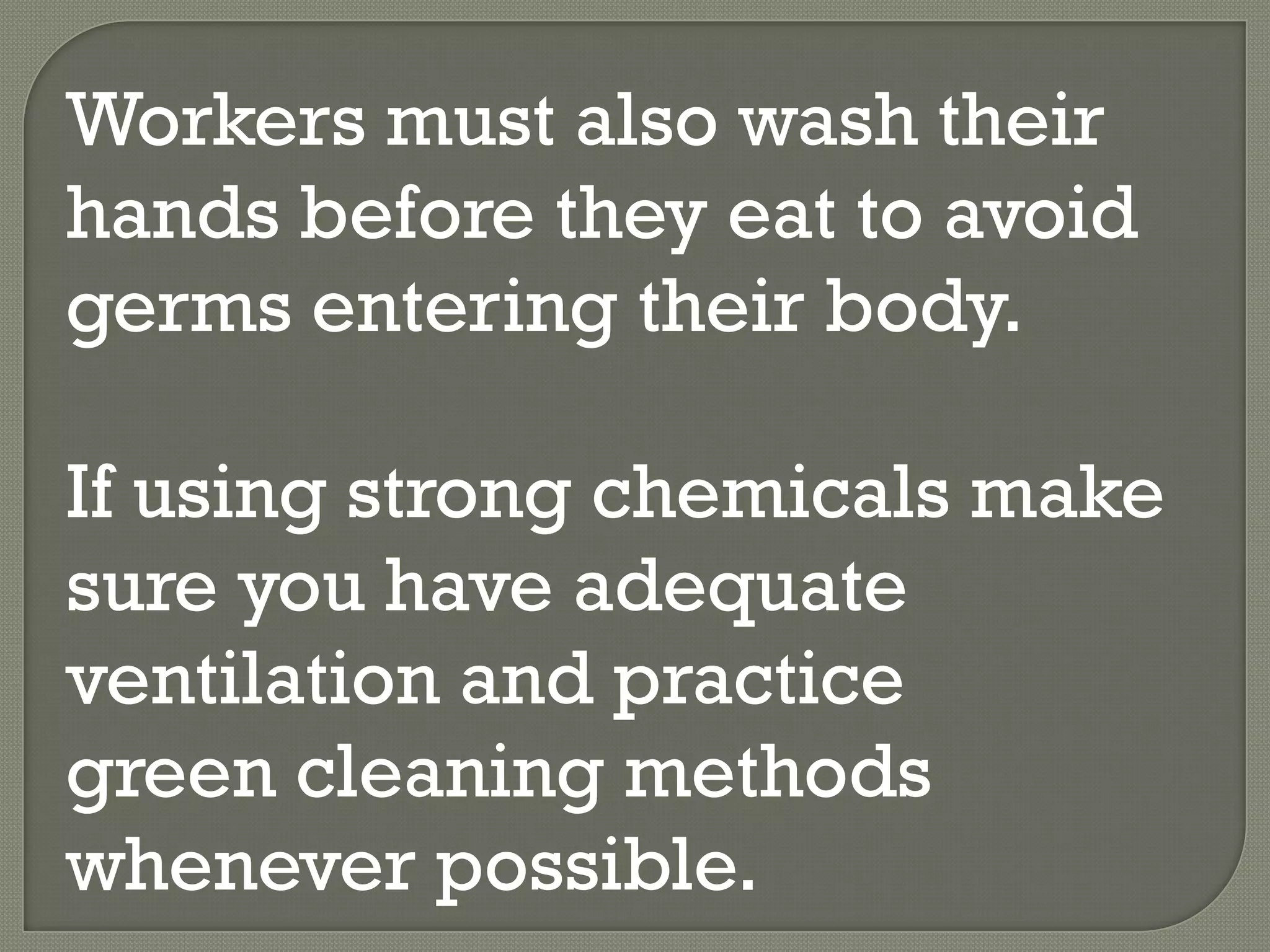 Janitorial cleaning company hazards | PPTX