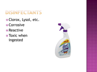 Hazards of common household products | PPTX