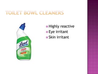 Hazards of common household products | PPTX