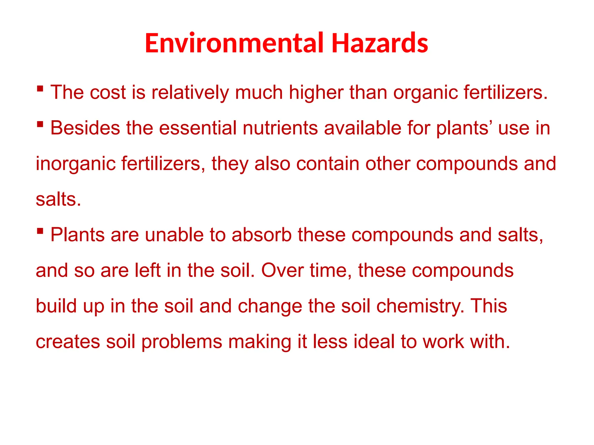Hazards of fertilizers environmental chemistry .pptx