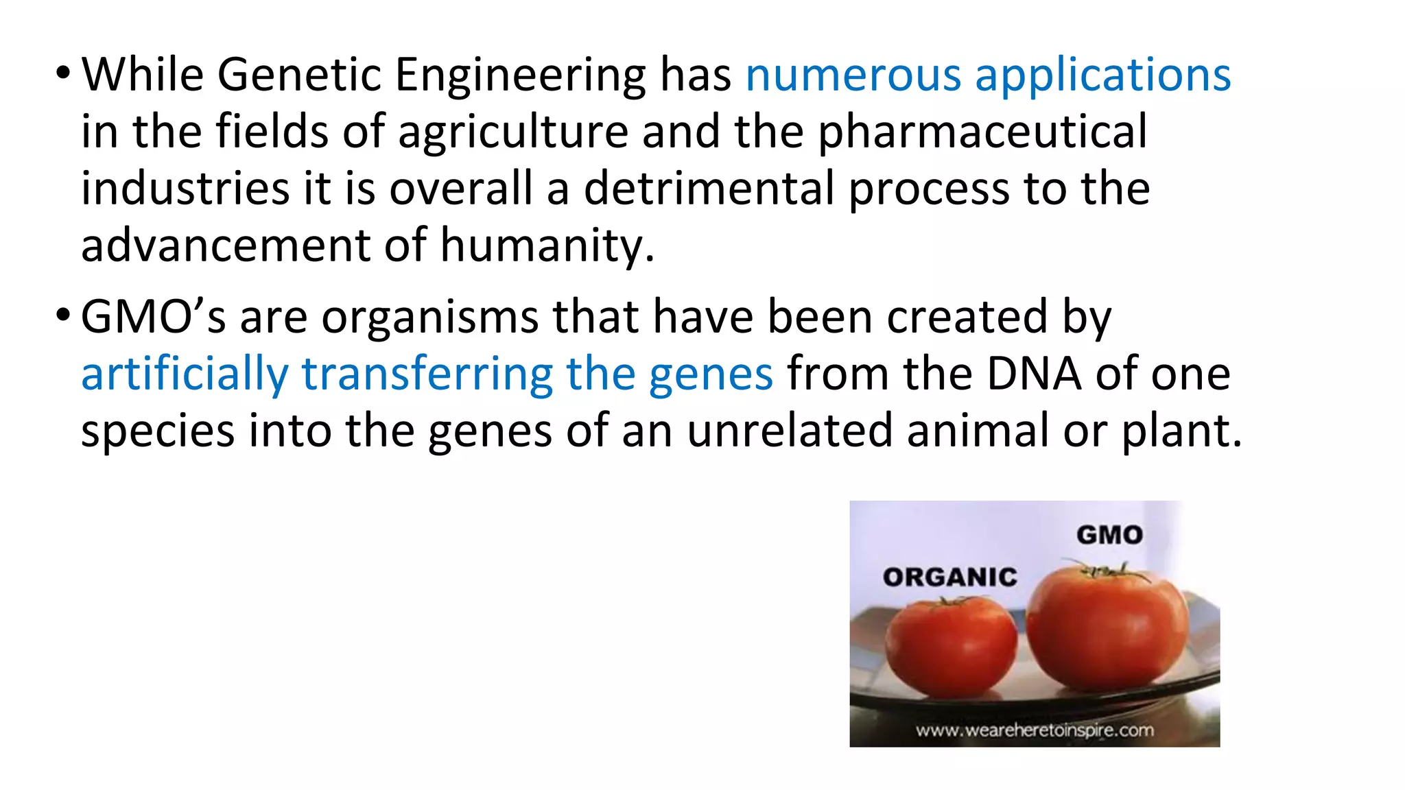 Hazards of genetic engineering | PPTX