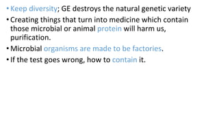 Hazards of genetic engineering | PPTX