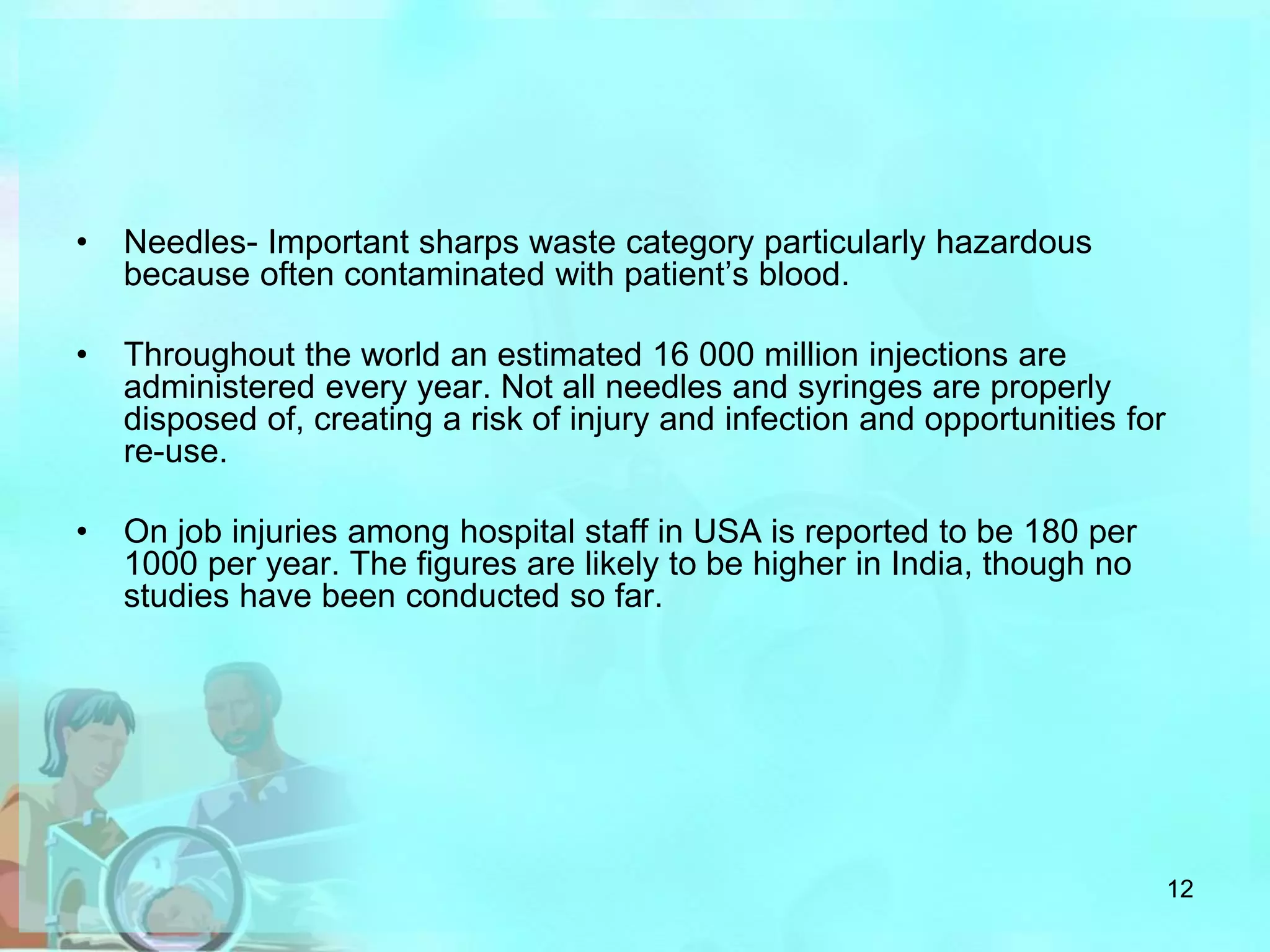 Hazards of health care waste | PPTX