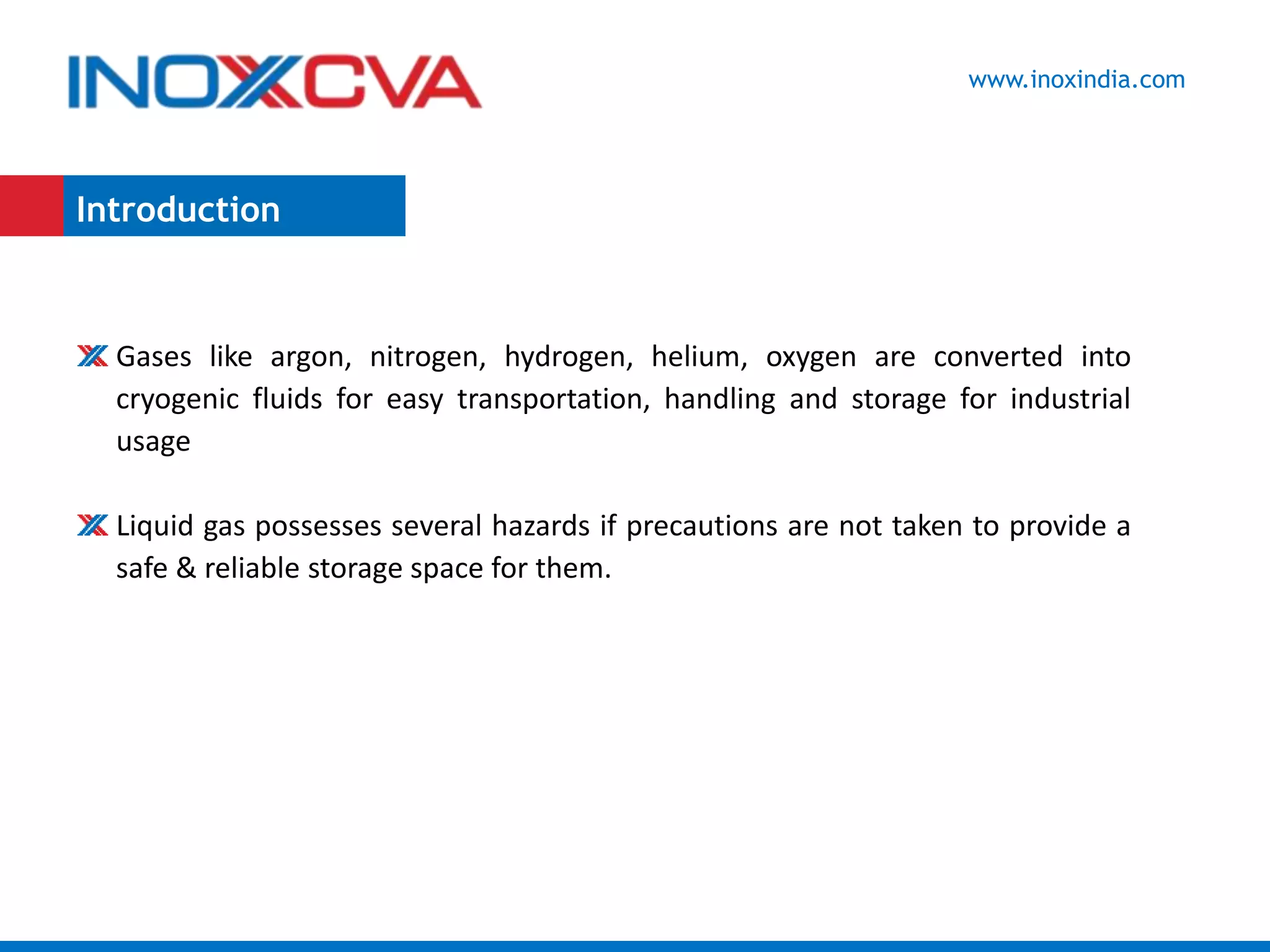 Hazards of Liquid Gas and Monitoring it in Cryogenic Storage Tanks | PPTX