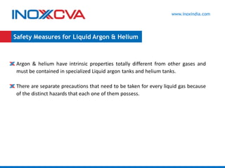 Hazards of Liquid Gas and Monitoring it in Cryogenic Storage Tanks | PPTX