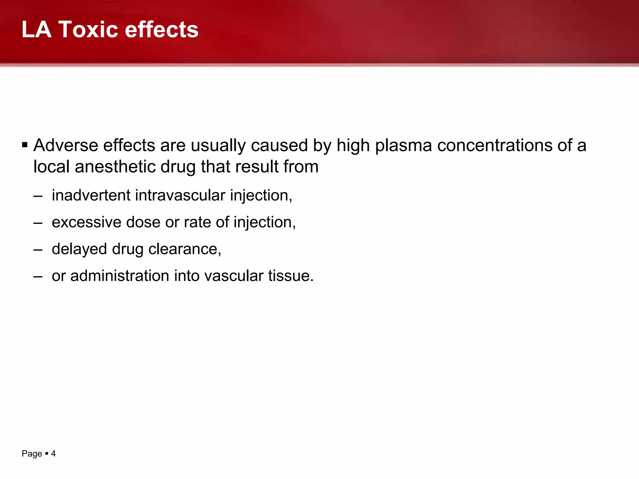 Hazards of local anesthesia | PPTX