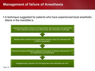 Hazards of local anesthesia | PPTX